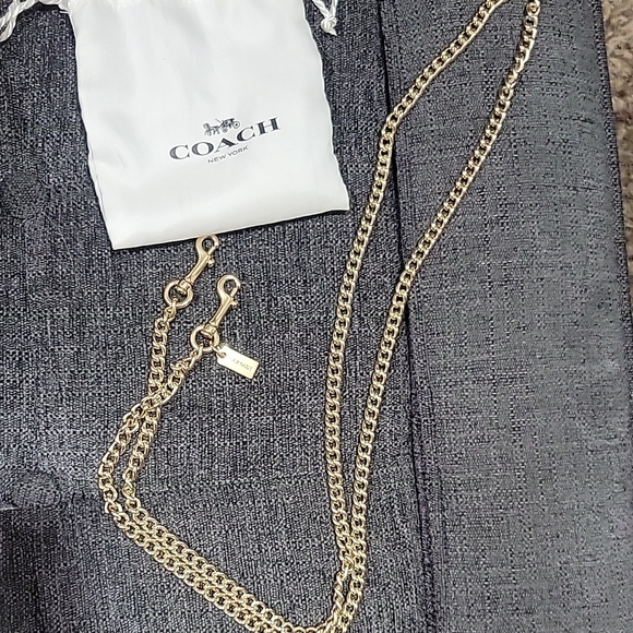 Coach | Bags | Coach Gold Chain Strap | Poshmark